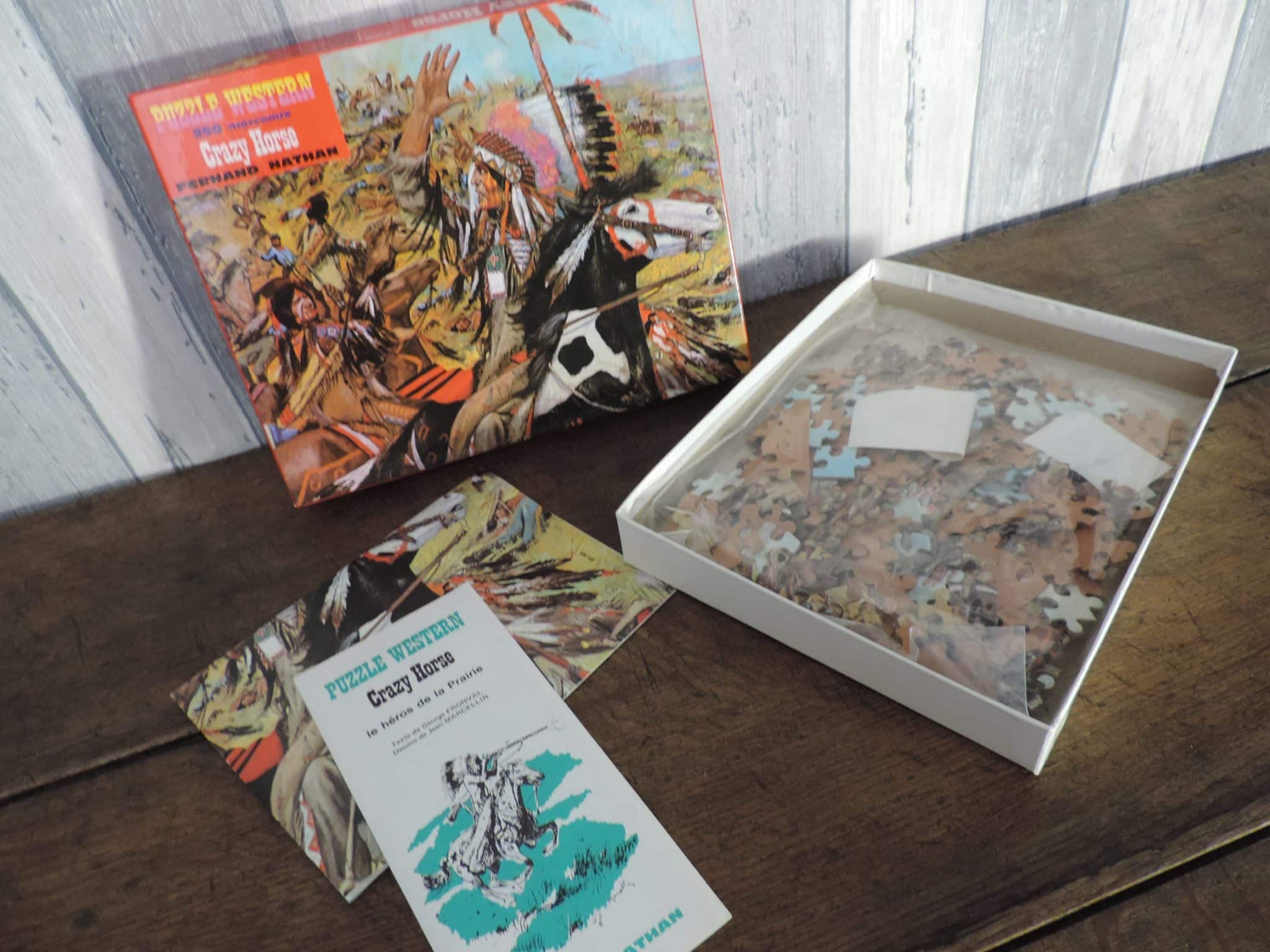 Puzzle Western - Crazy Horse - Fernand Nathan - Grenier d'enfance