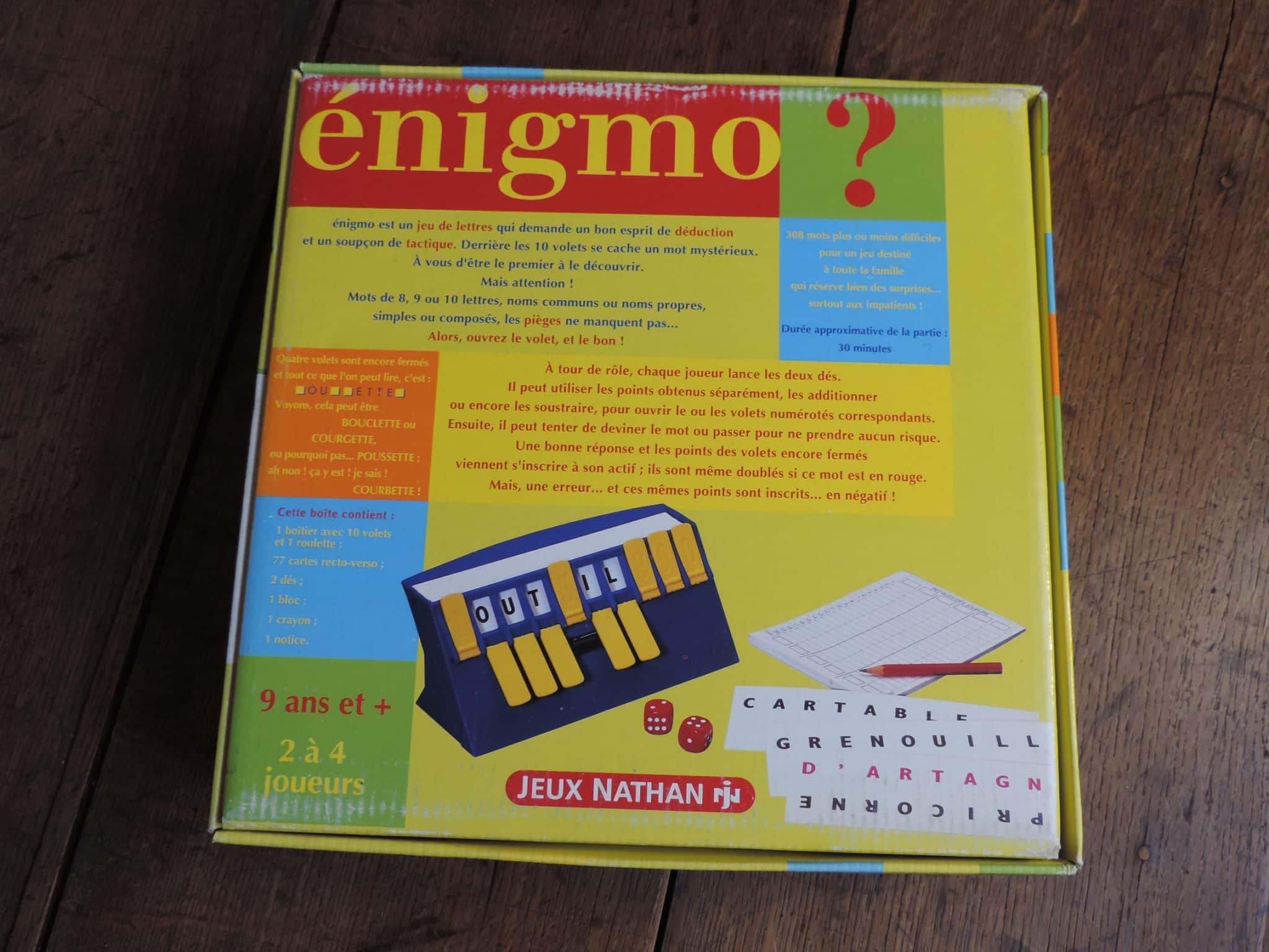 Enigmo ? Jeux Nathan - Grenier d'enfance