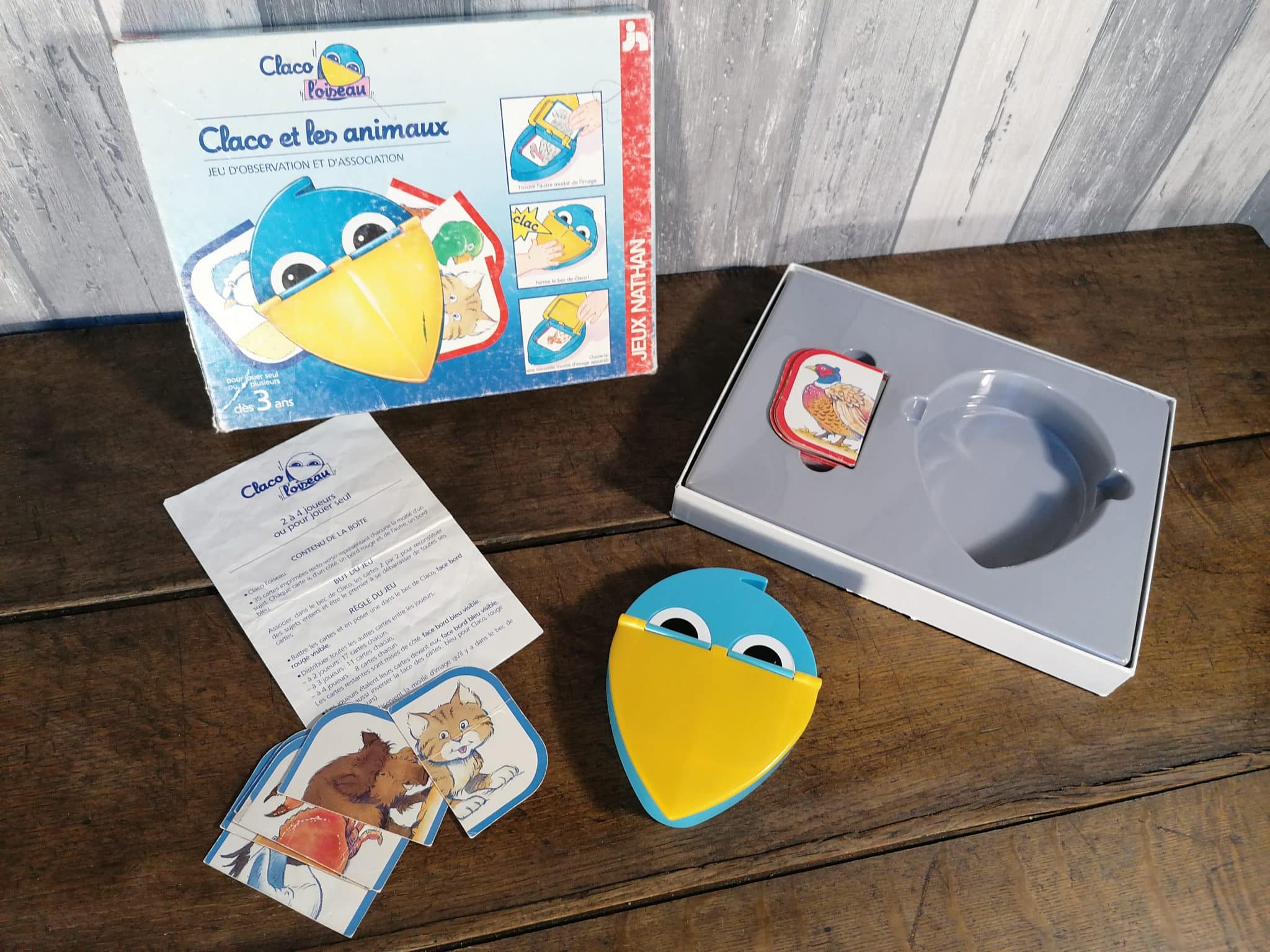 Claco et les animaux Jeux Nathan - Grenier d'enfance