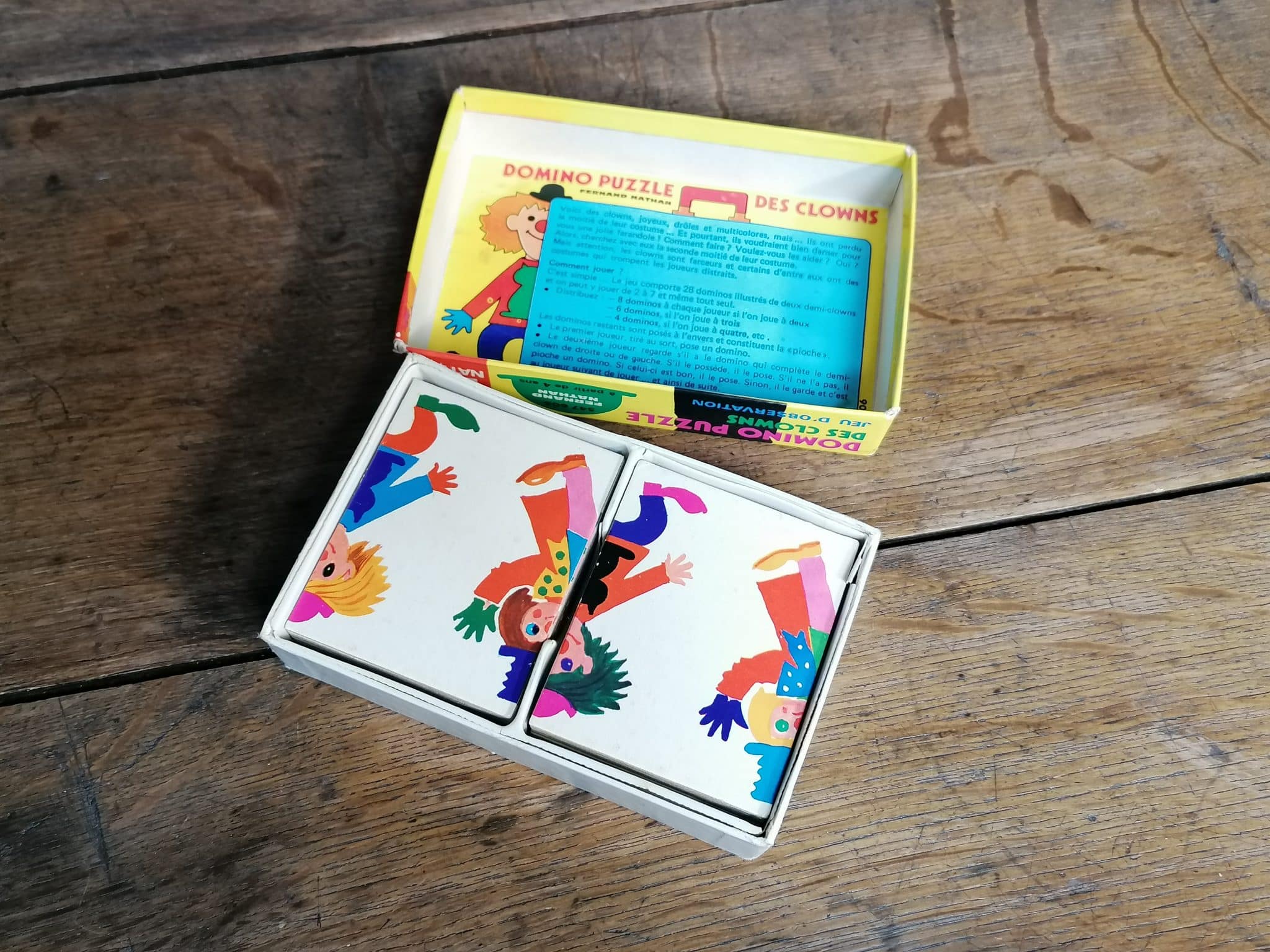 Domino Puzzle des Clowns Fernand Nathan - Grenier d'enfance