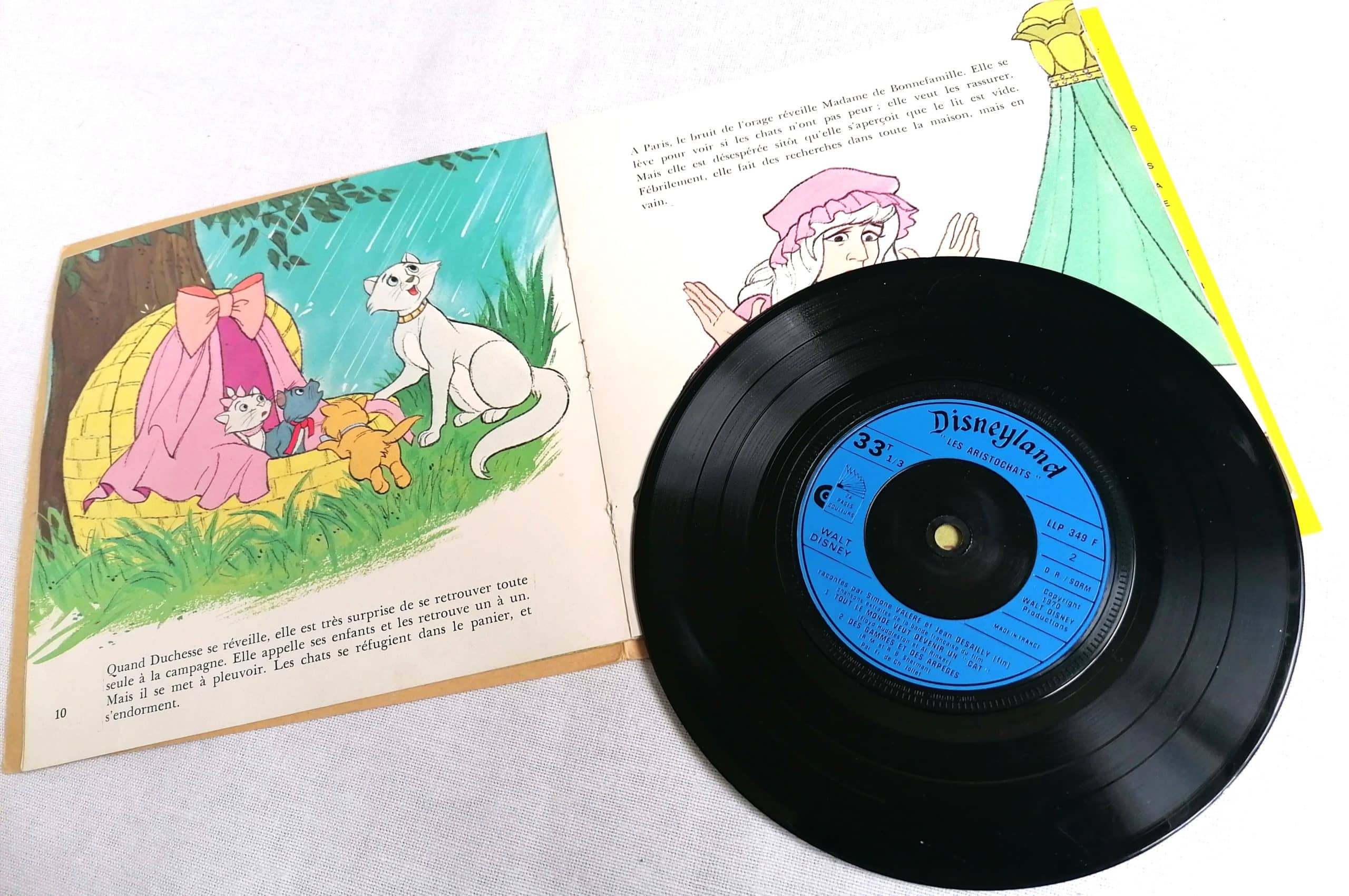 Disney Livre-disque vinyle Les Aristochas - Grenier d'enfance