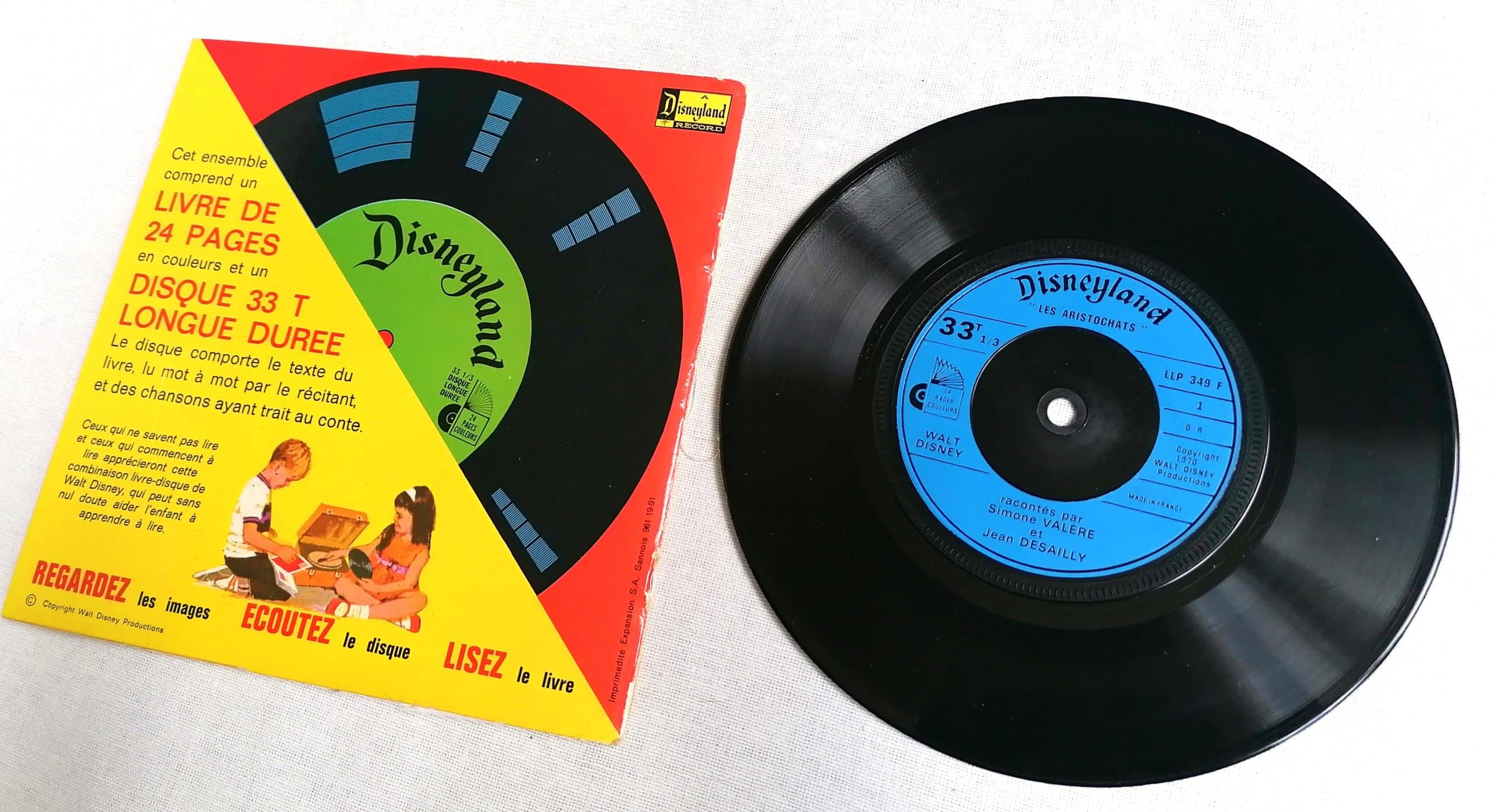 Disney Livre-disque vinyle Les Aristochas - Grenier d'enfance